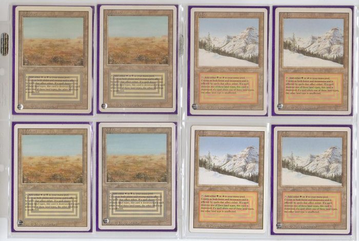MTG Revised Dual Lands Set of 40 ( Mint Condition) Free Pick up Florida