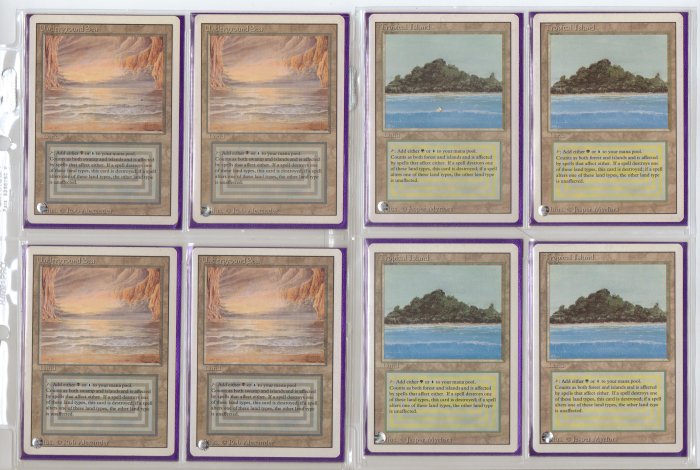 MTG Revised Dual Lands Set of 40 ( Mint Condition) Free Pick up Florida