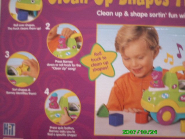 Barney Clean-Up Shapes Truck
