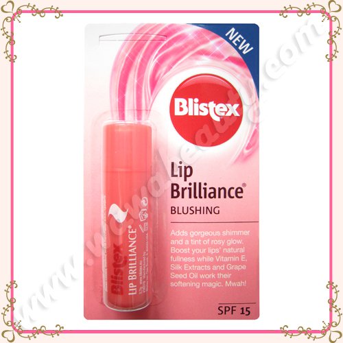 Blistex Lip Brilliance Blushing SPF 15 Sheer Pink Tone Tinted Lip Balm ...