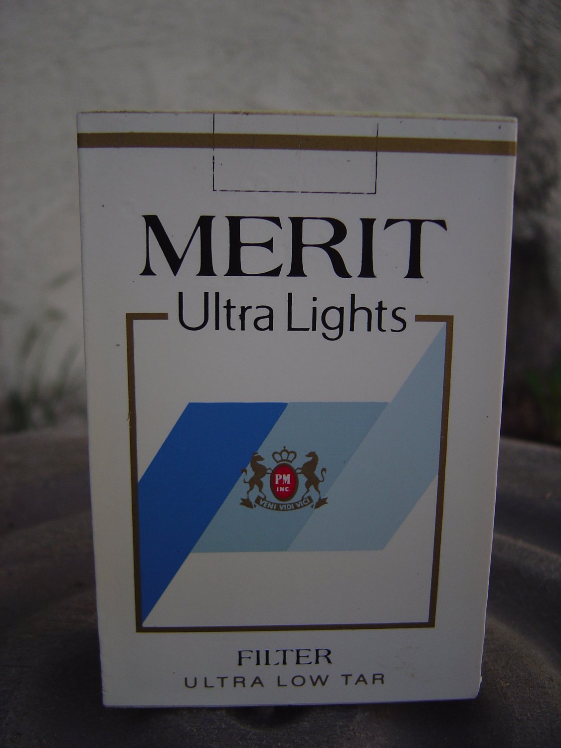 VINTAGE "MERIT ULTRA LIGHT" CIGARETTE PACK REPLICA ADVERTISING ...