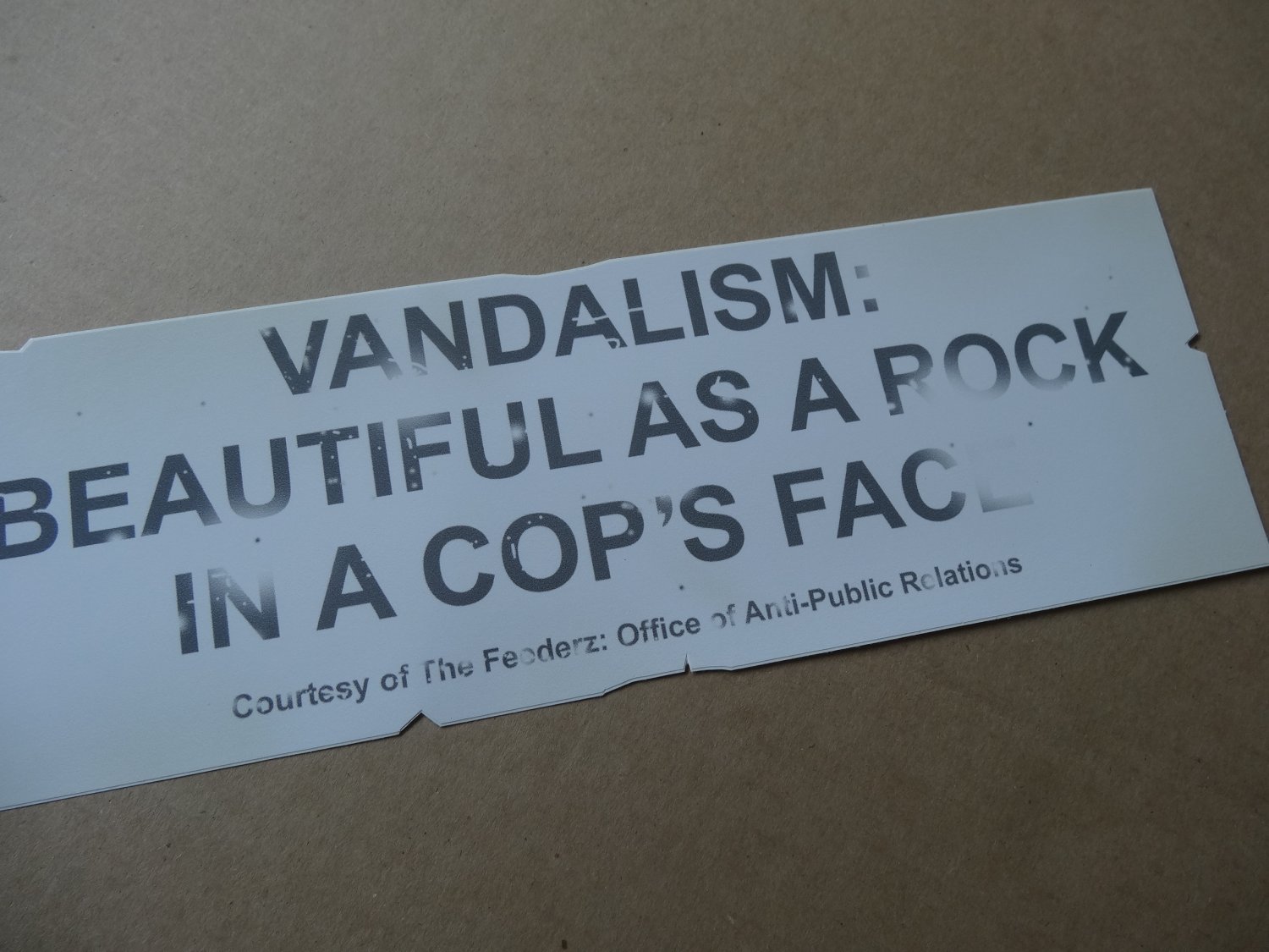 Aged Kurt Cobain Vandalism Sticker Set black Strat Guitar