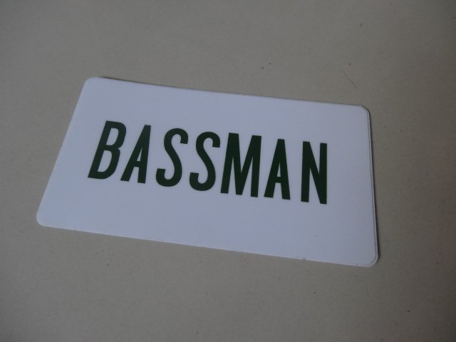 Bassman Paul McCartney Decals Sticker Set Hofner Violin Bass