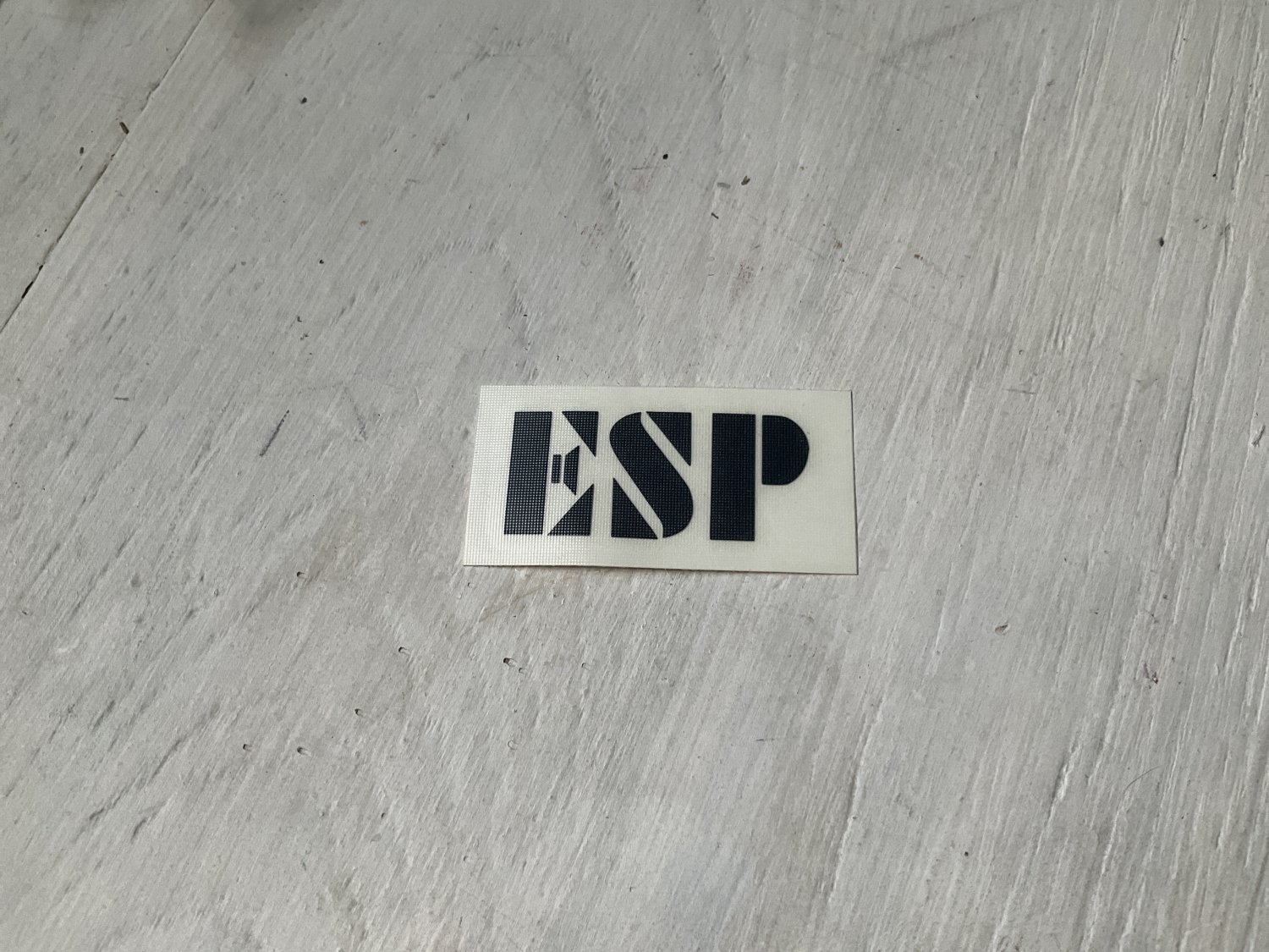ESP Guitar Vinyl headstock decal BLACK