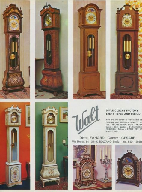 1977 Walt Clock Company Italy Zanardi Swiss Print Ad Suisse Publicite ...