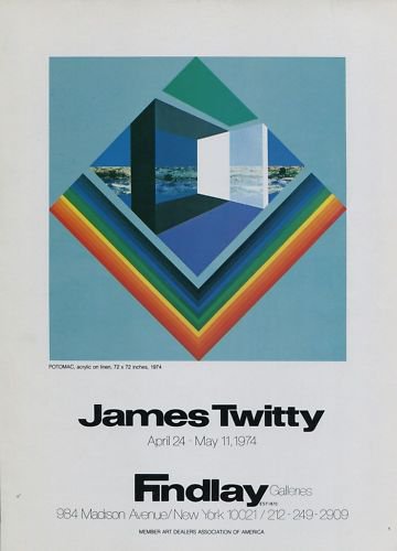 1974 James Twitty Potomac Vintage 1974 Art Exhibition Ad Advert Findlay ...
