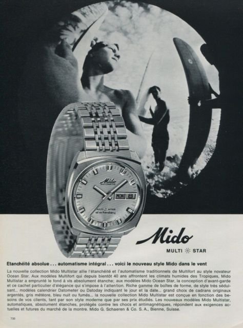 Mido Watch Company Multi Star Vintage 1970 Swiss Ad Suisse Advert ...