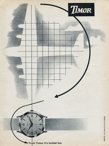 1955 Timor Watch Company La Chaux-de-Fonds Switzerland 1955 Swiss Ad ...
