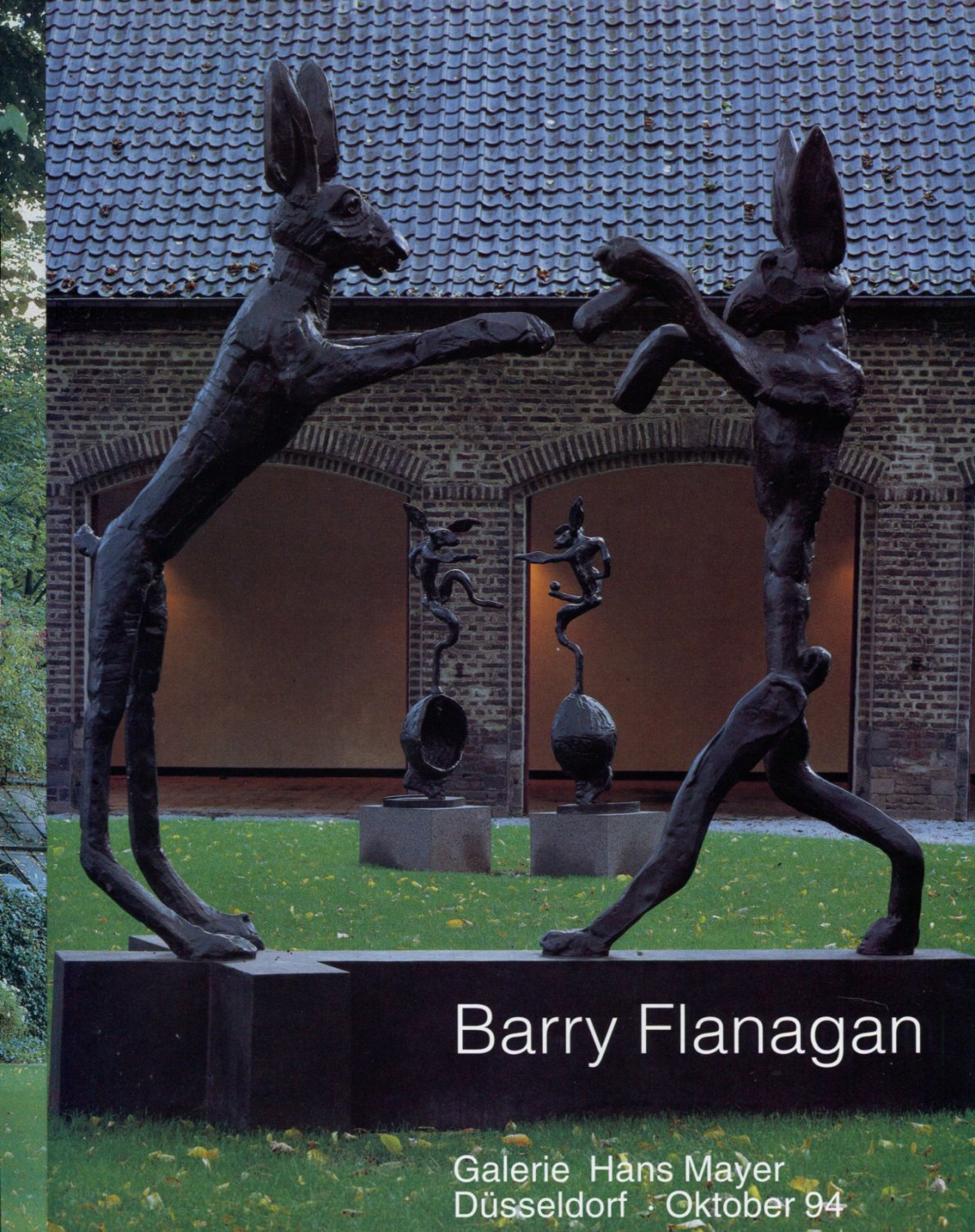 Barry Flanagan 1994 Art Exhibition Ad Advert Hares Rabbits Galerie Hans ...