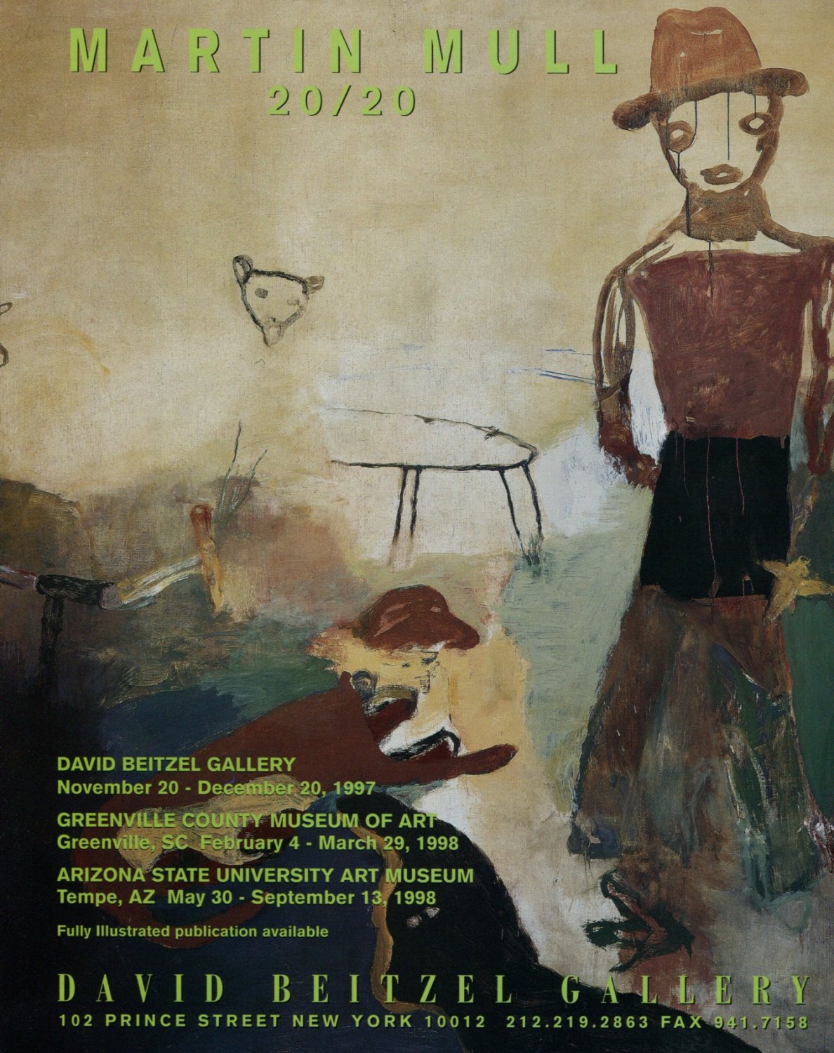 Martin Mull 20/20 1997 Art Exhibition Ad Advert