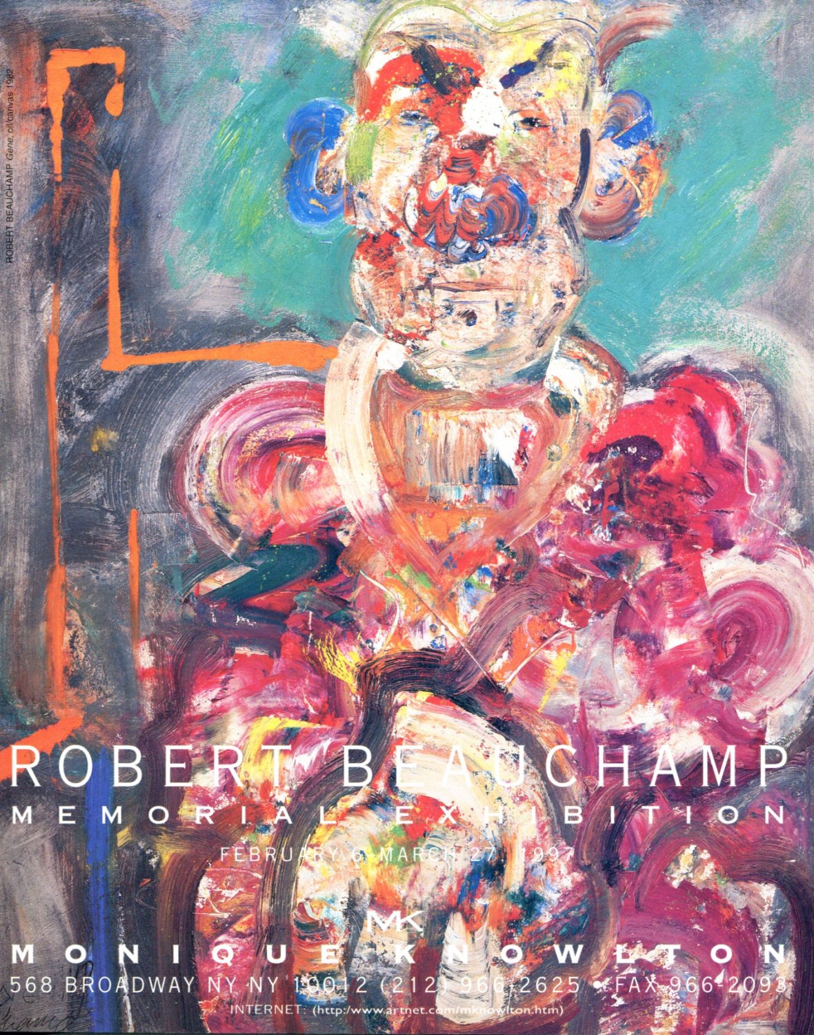 Robert Beauchamp 1997 Memorial Art Exhibition Ad Advert