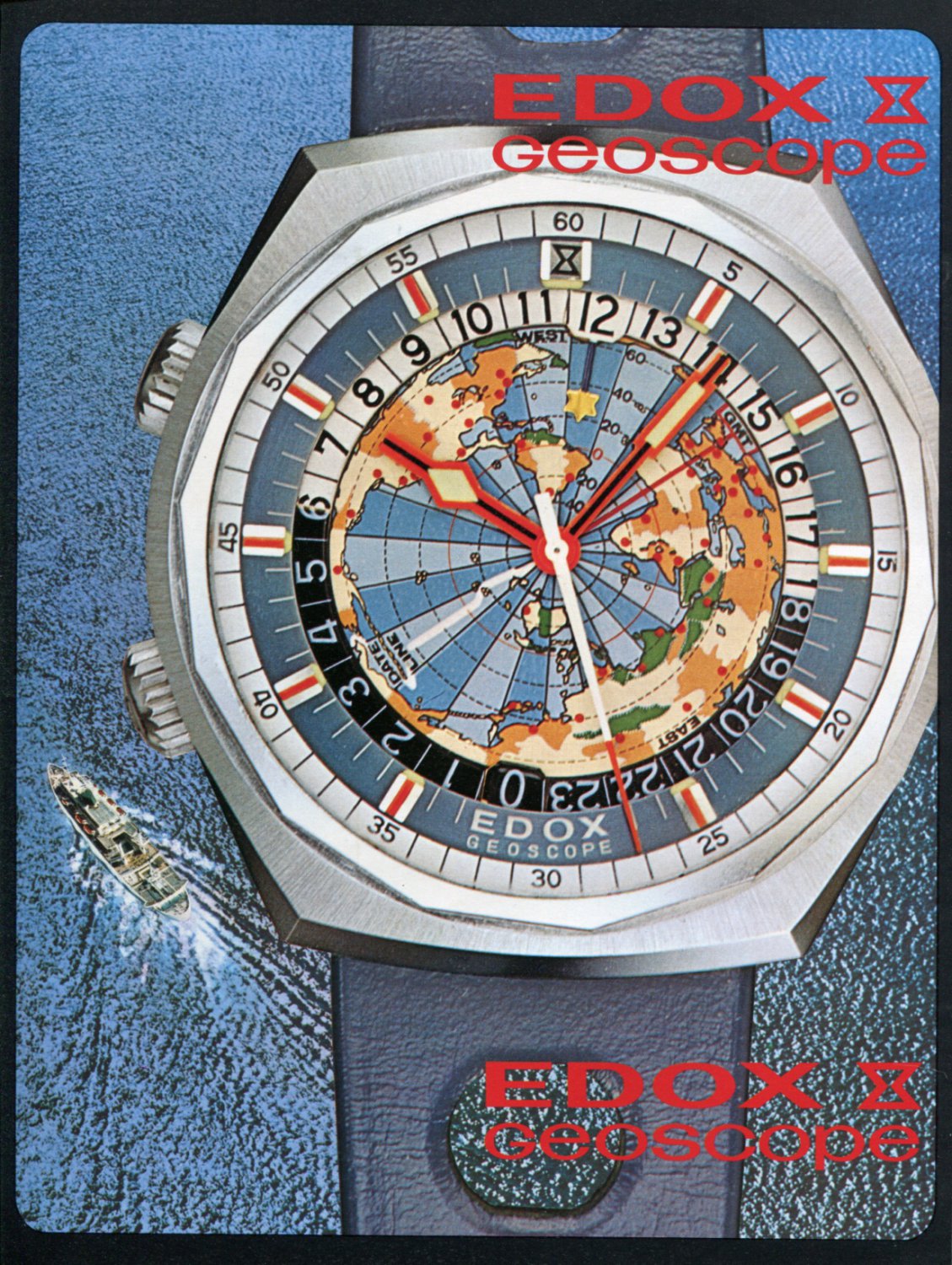 Edox Watch Company Edox Geoscope Advert Vintage 1971 Swiss Ad Suisse ...