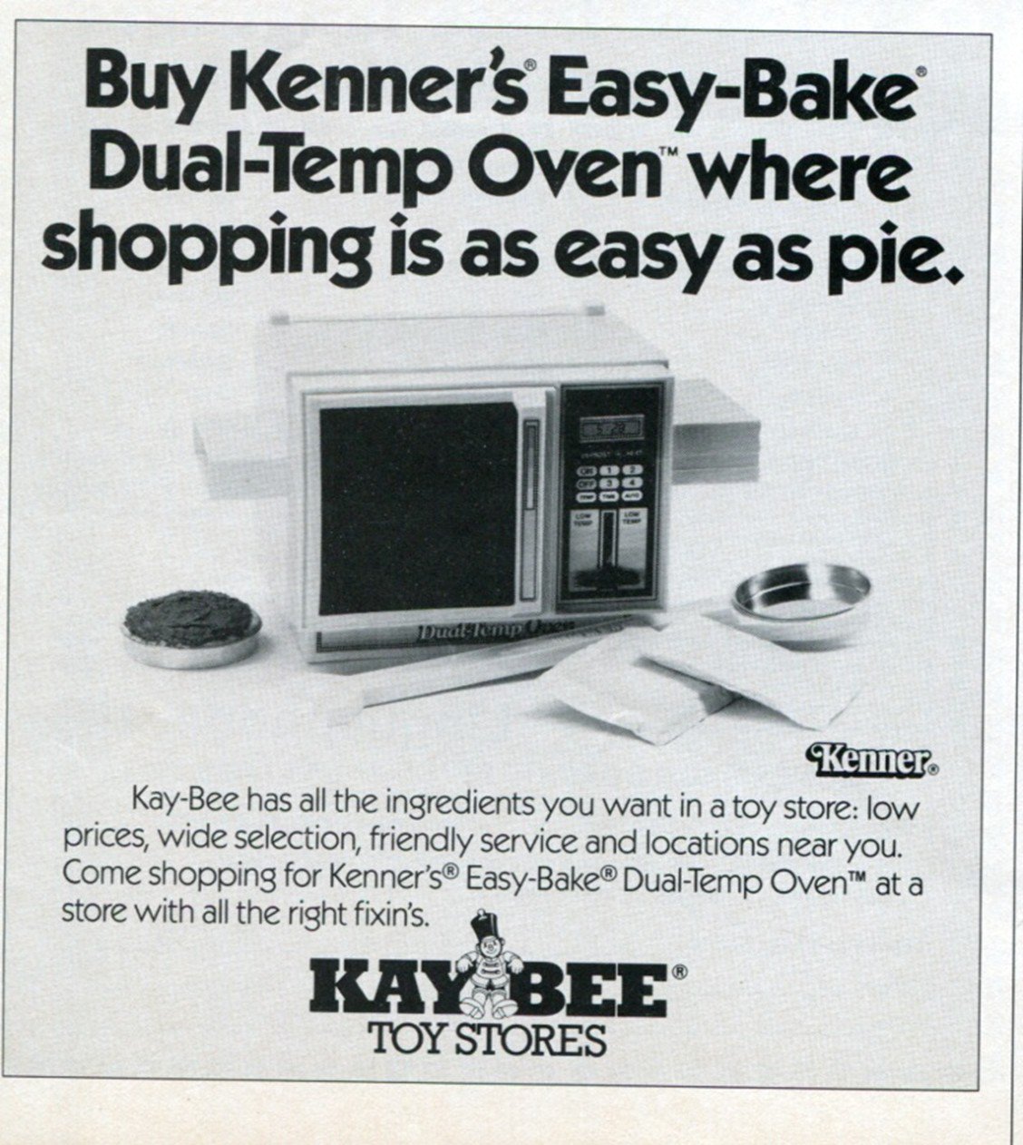 1987 Ad for Easy-Bake Oven Kay-Bee Toy Stores Magazine Ad Advertisement ...