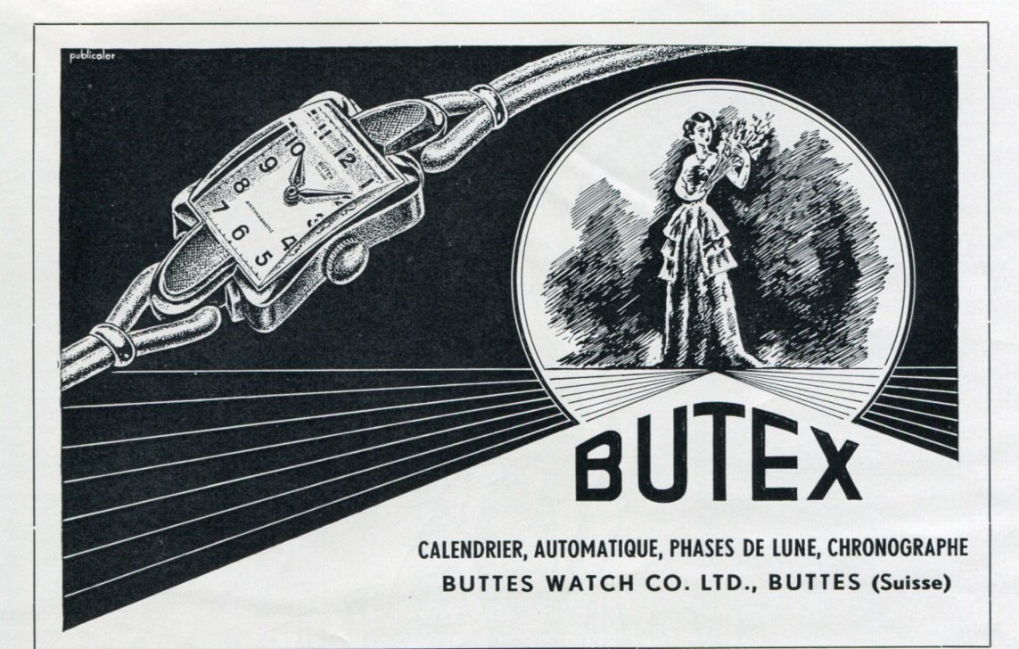 1952 Butex Watch Company Buttes Watch Company Switzerland 1952 Swiss Ad ...