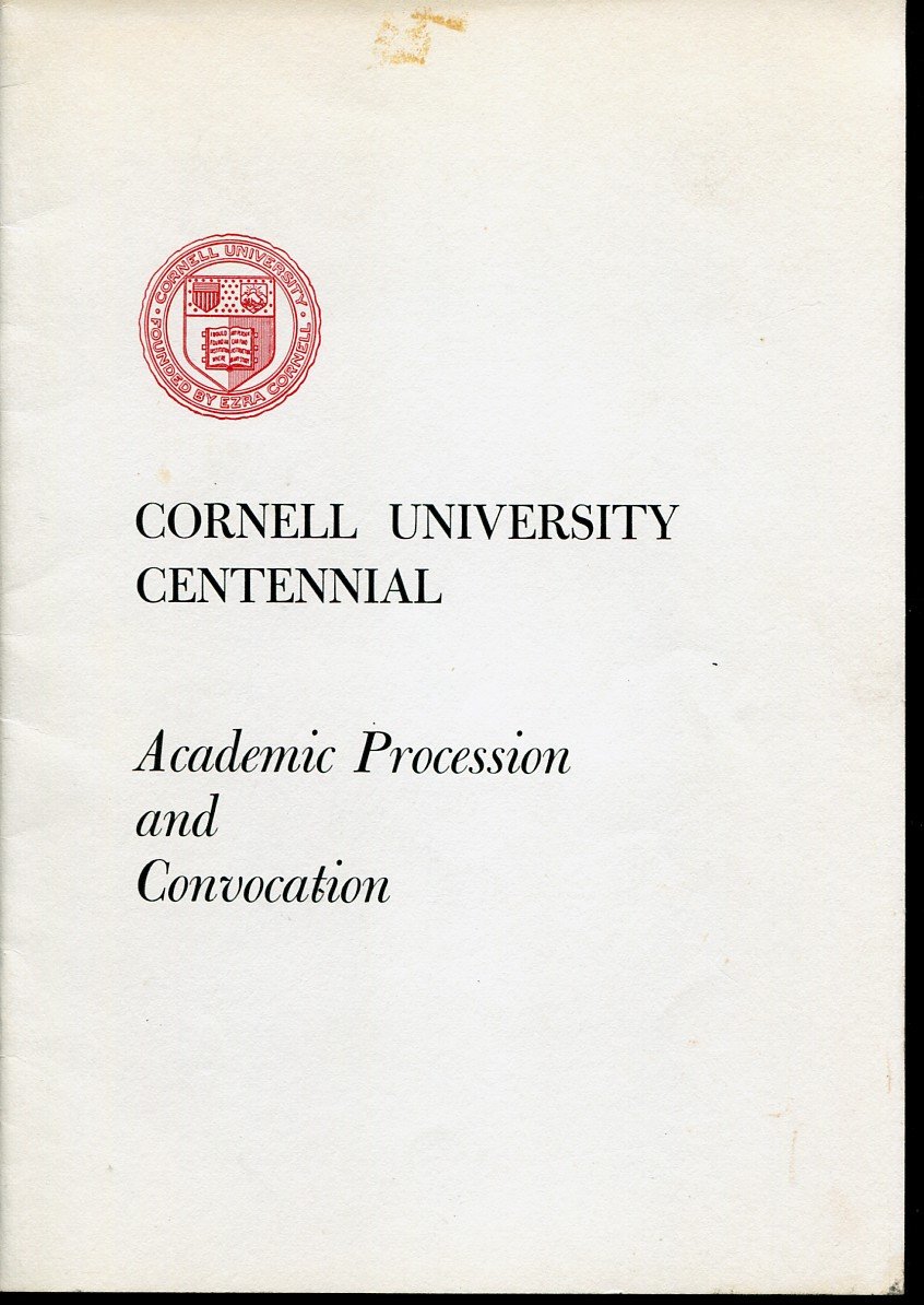 Original 1964 Cornell University Ithaca NY Centennial Academic ...