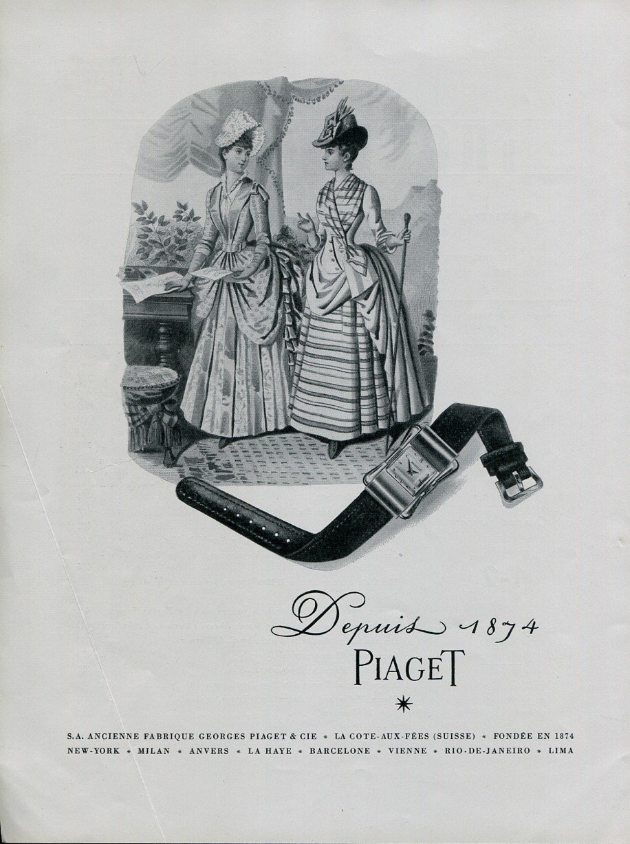 Original 1948 Piaget Watch Co SA Georges Piaget & Cie 1940's Swiss ...