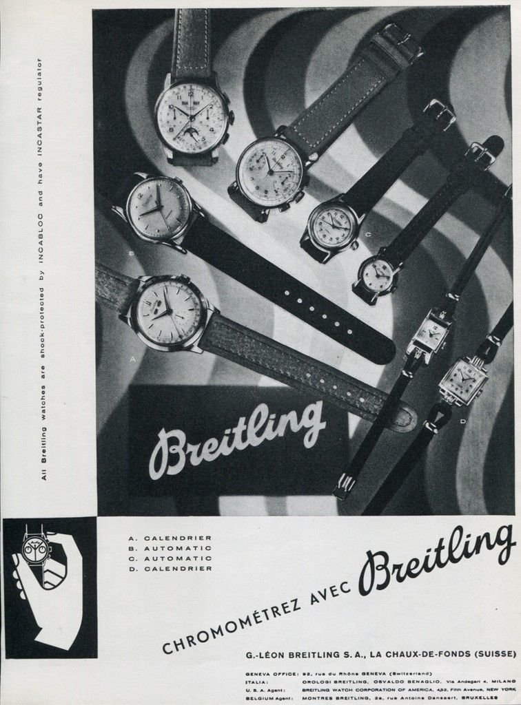1951 Breitling Watch Company G-Leon Breitling SA Switzerland Swiss Print Ad