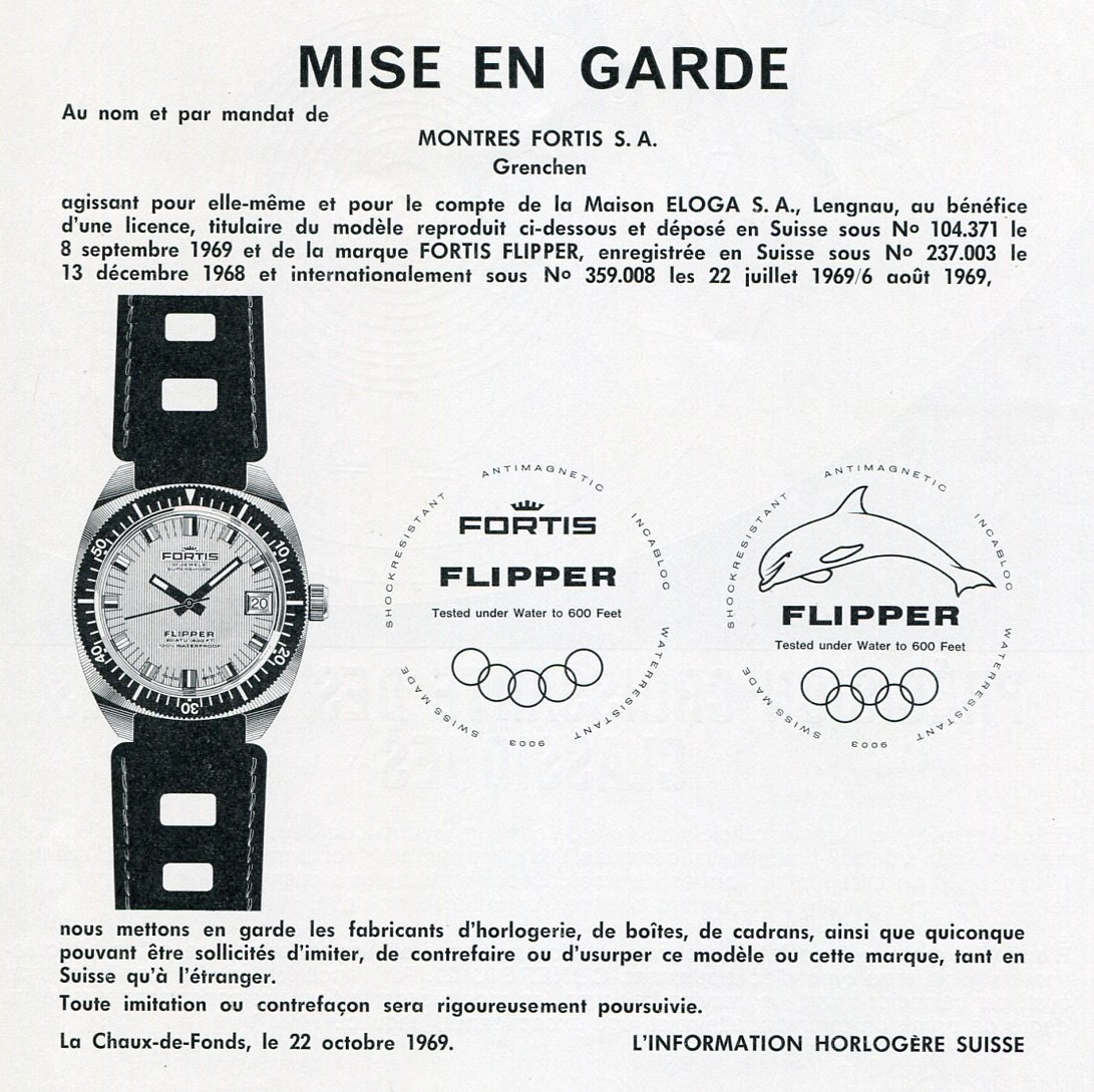 1969 Fortis Flipper Watch Advert Mise en Garde Montres Fortis SA Swiss ... 1969 Fortis Flipper Watch Advert Mise en Garde Montres Fortis SA Swiss ...