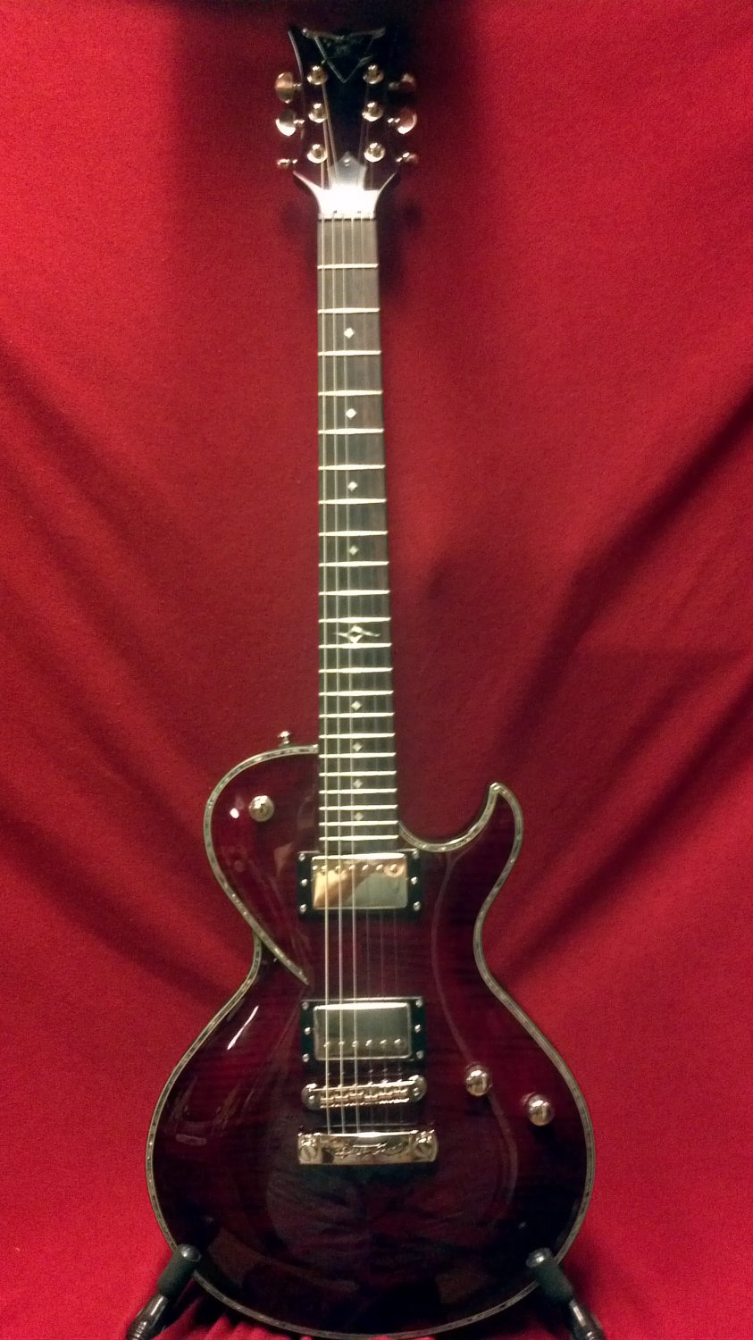 DBZ Dean Zelinsky Bolero AB Plus Black Cherry Flame Top Electric Guitar ...