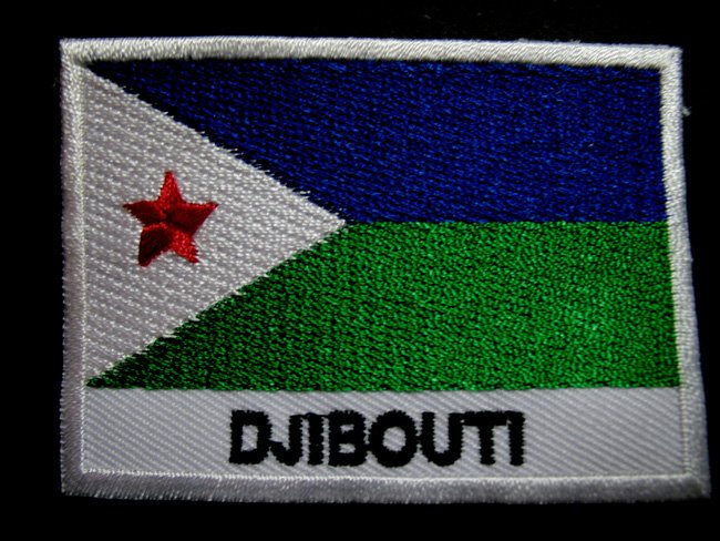 REPUBLIC OF DJIBOUTI DJIBOUTIAN NATIONAL FLAG Sew on Patch