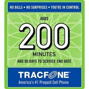 Tracfone 200 Min Airtime Card