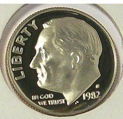 1982-S Proof Roosevelt Dime DCAM #0485