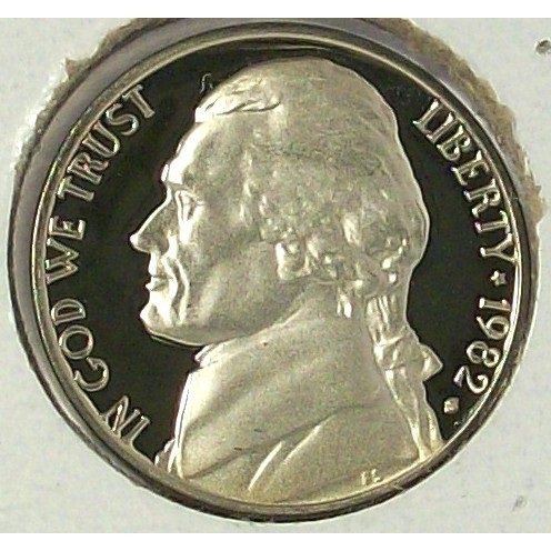 1982-S DCAM Proof Jefferson Nickel PF65 #0486