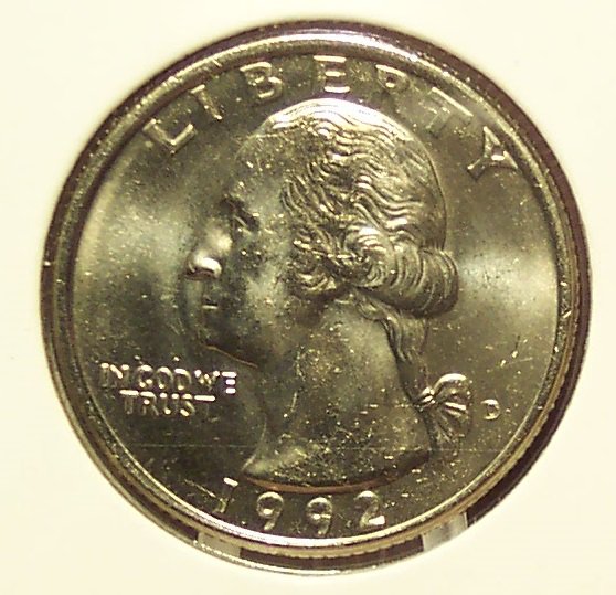 1992-D Washington Quarter BU #01022
