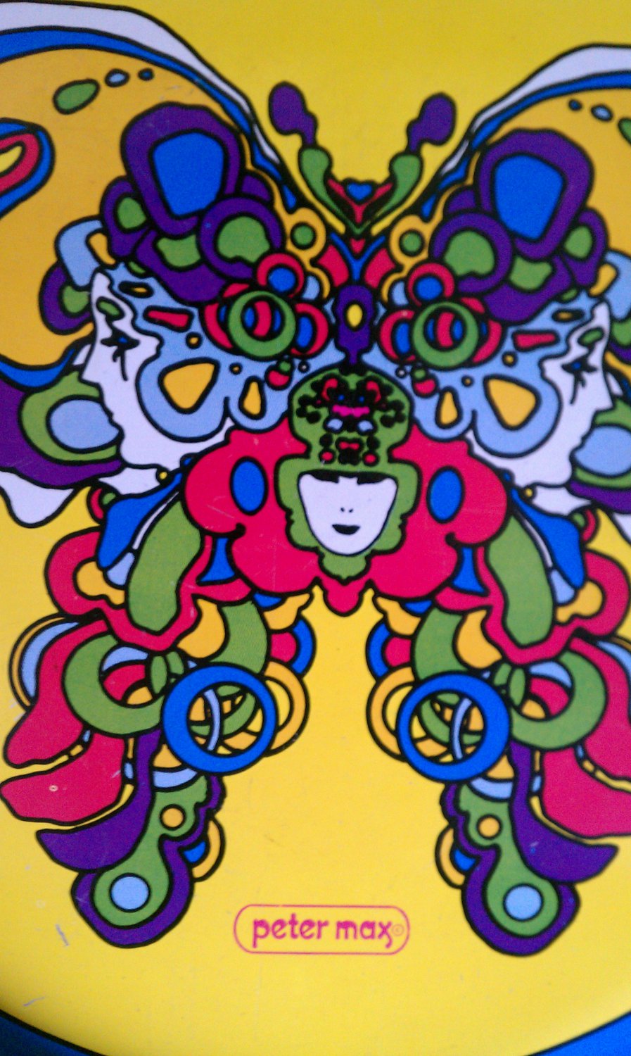 Peter Max rare Butterfly design collector tray