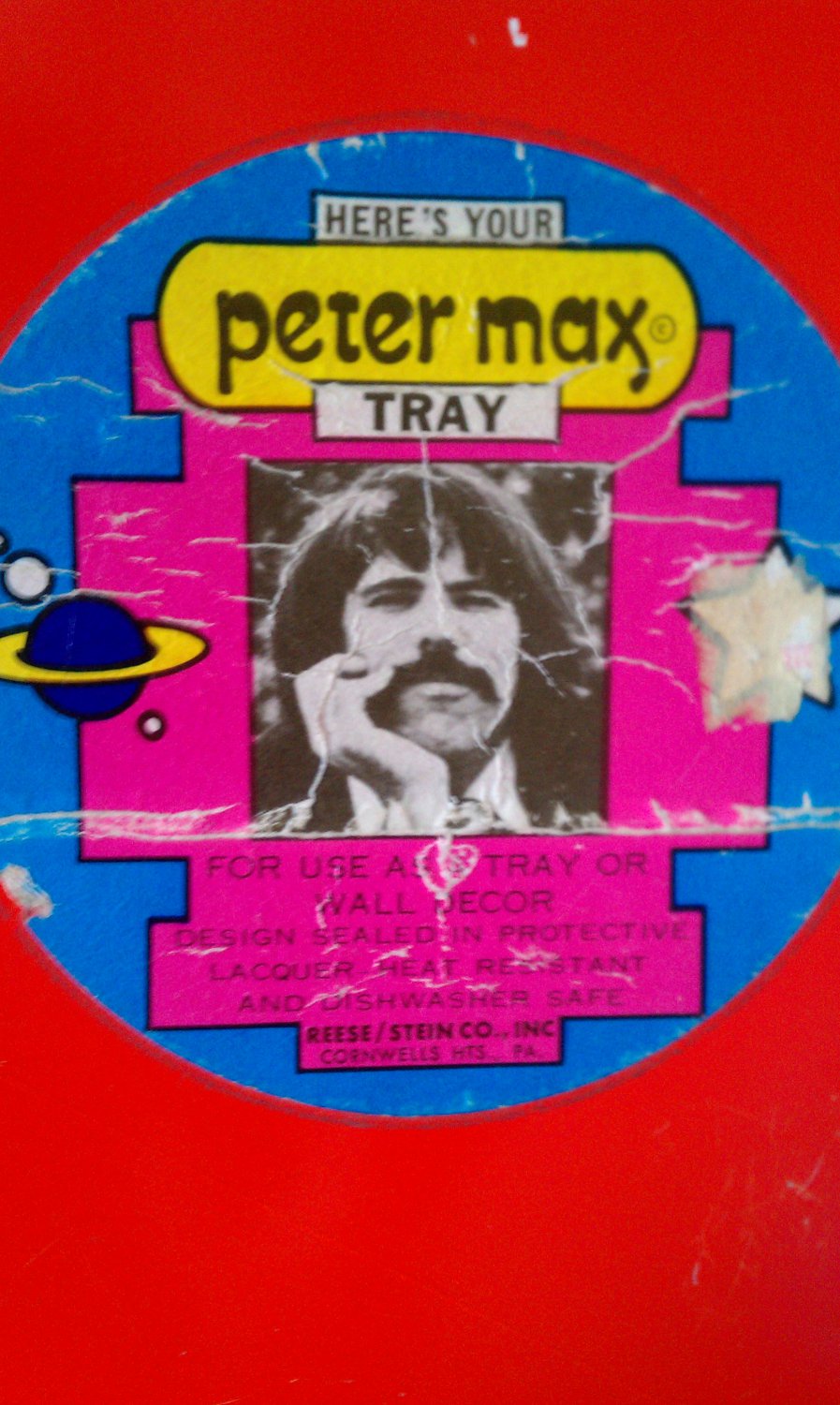 Peter Max rare Butterfly design collector tray