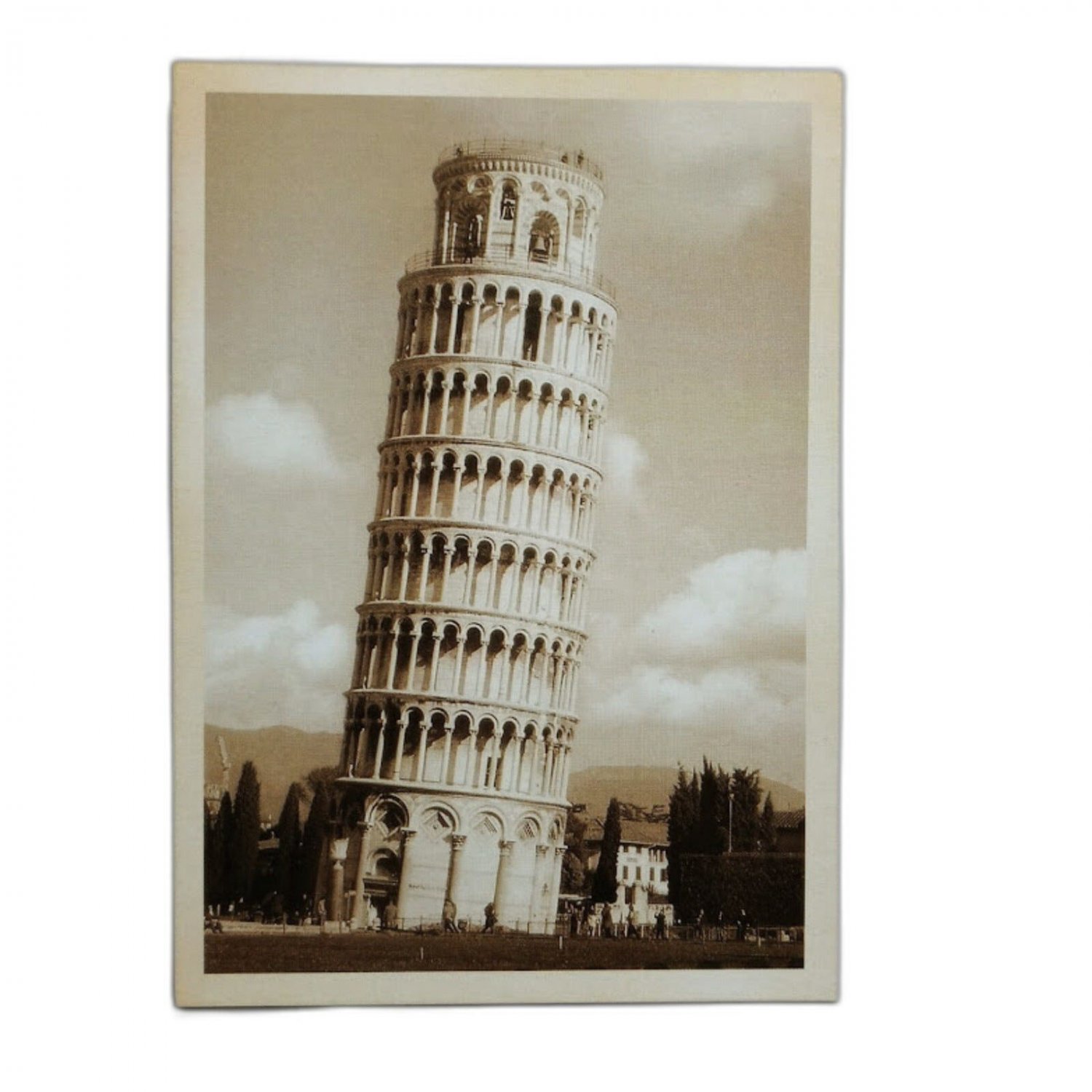 Leaning Tower of Pisa Postcard Italy Unposted Vintage