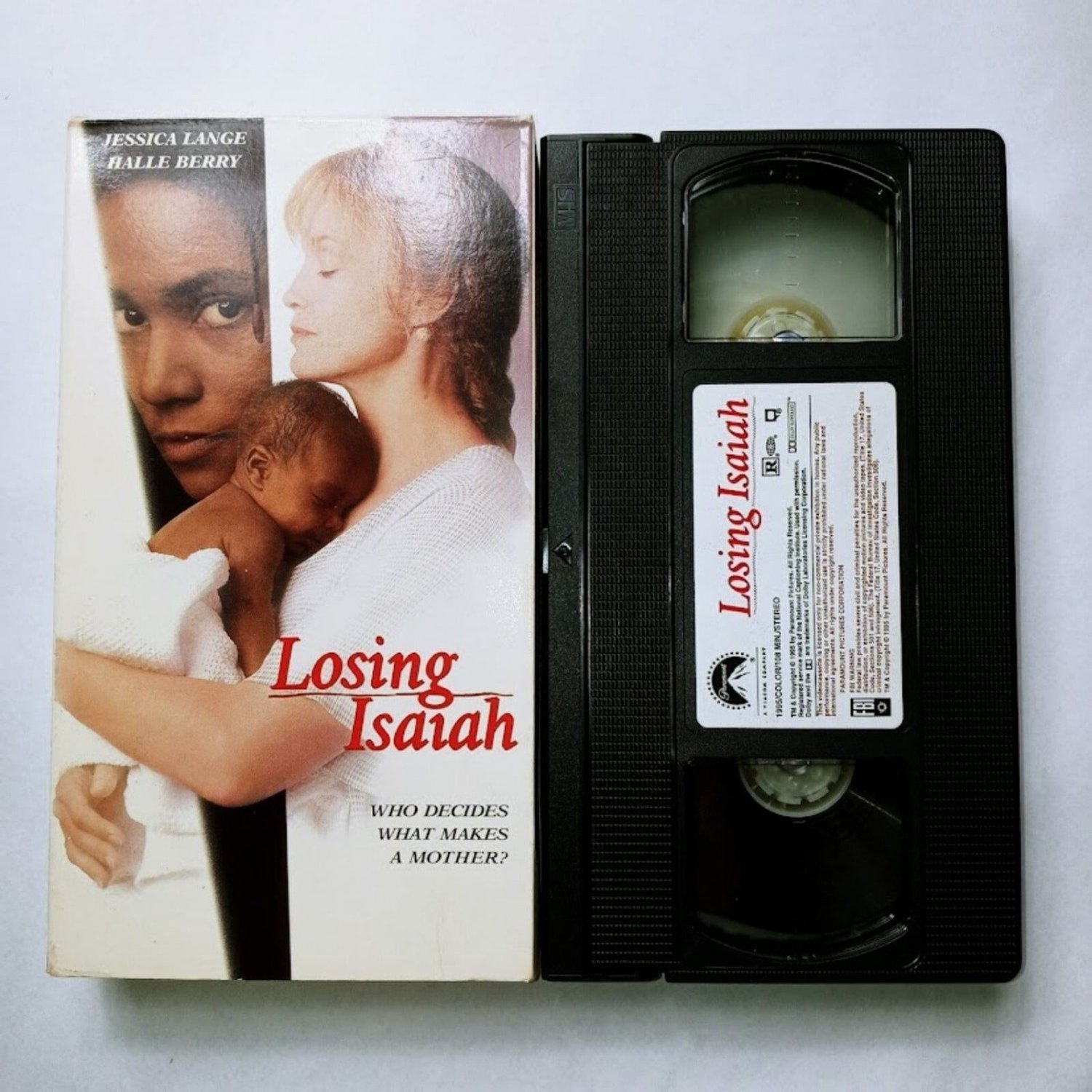 Losing Isaiah VHS 1995 Movie Jessica Lange Rated R Paramount 097363283638