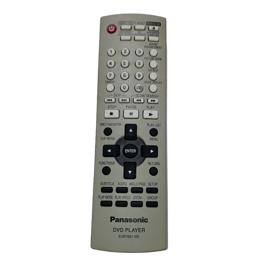 Panasonic EUR7631100 Remote Control Tested Works Genuine OEM