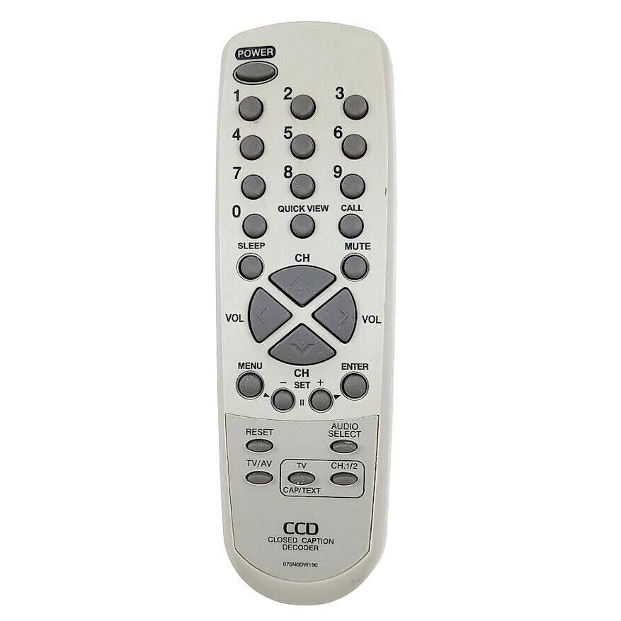CCD 076NODW190 Close Caption Decoder Remote Control Tested Works ...