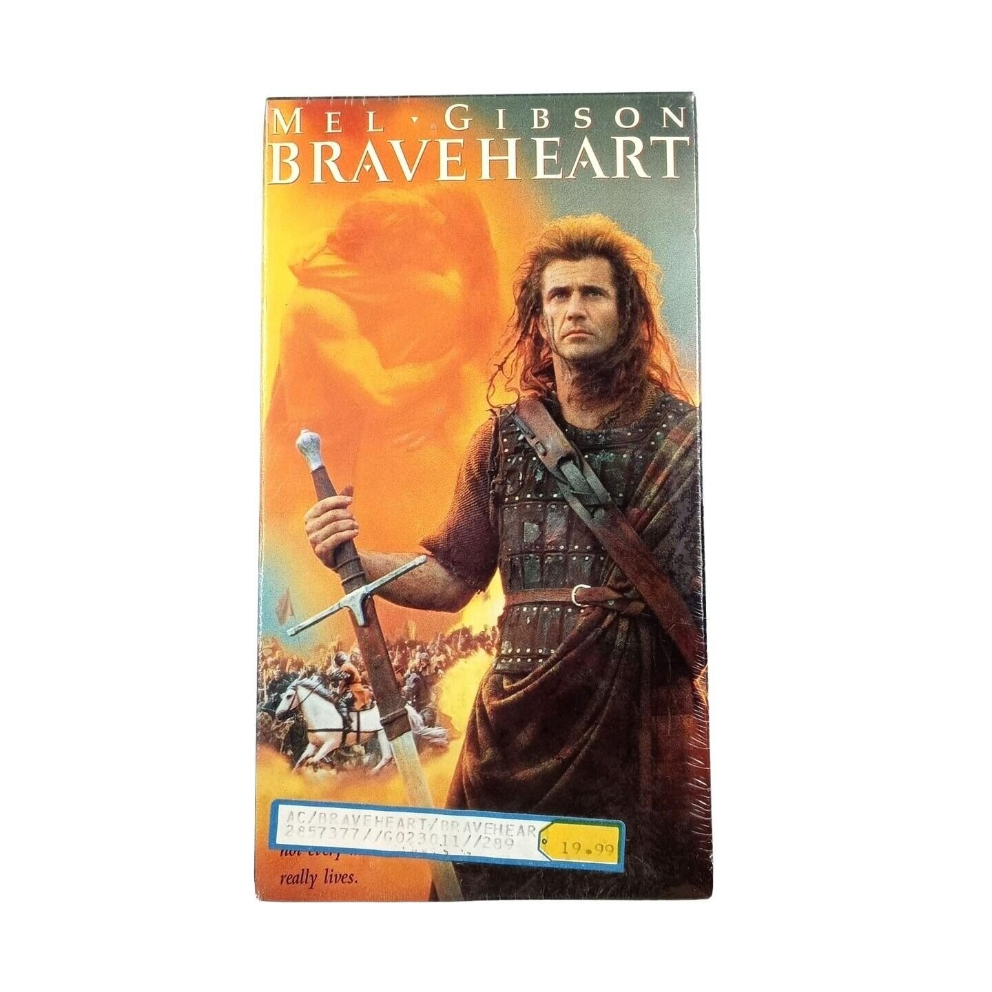 Braveheart Movie VHS New Sealed Mel Gibson Sophie Marceau