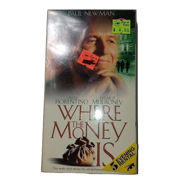 Where The Money Is VHS Movie Comedy Paul Newman PG-13