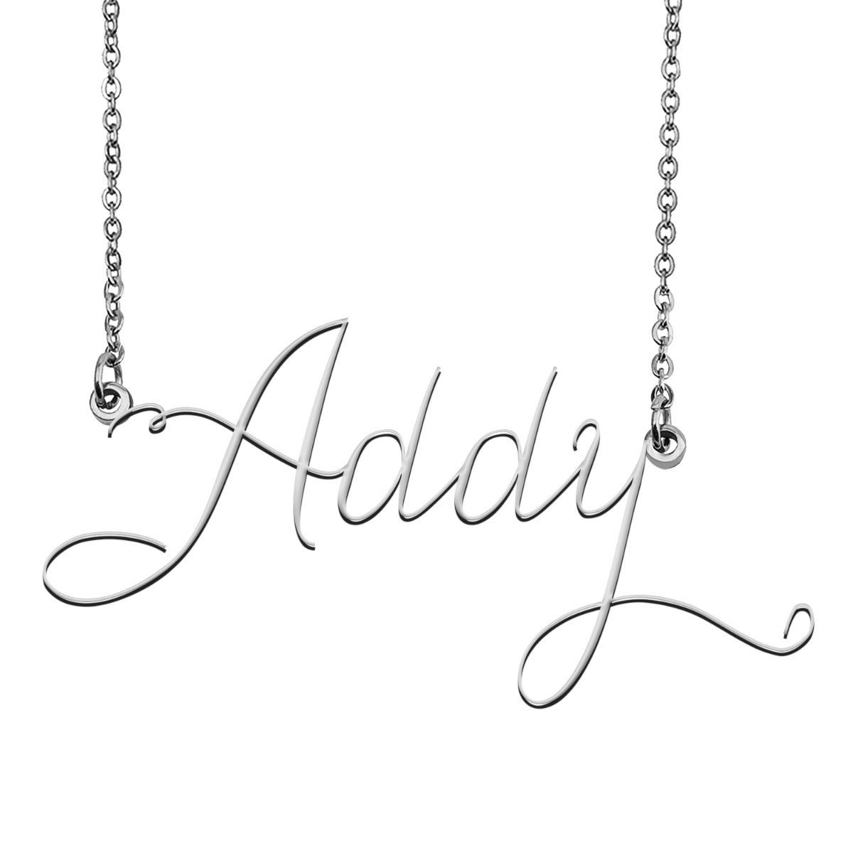 Addy Name Necklace Custom Personalized Name Plate Jewelry for Birthday ...