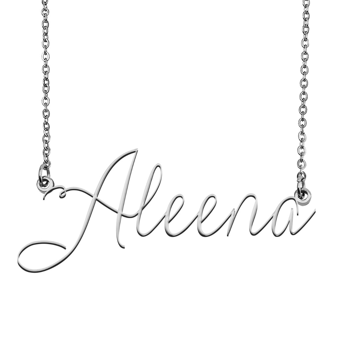 Aleena Name Necklace Custom Personalized Name Plate Jewelry for ...