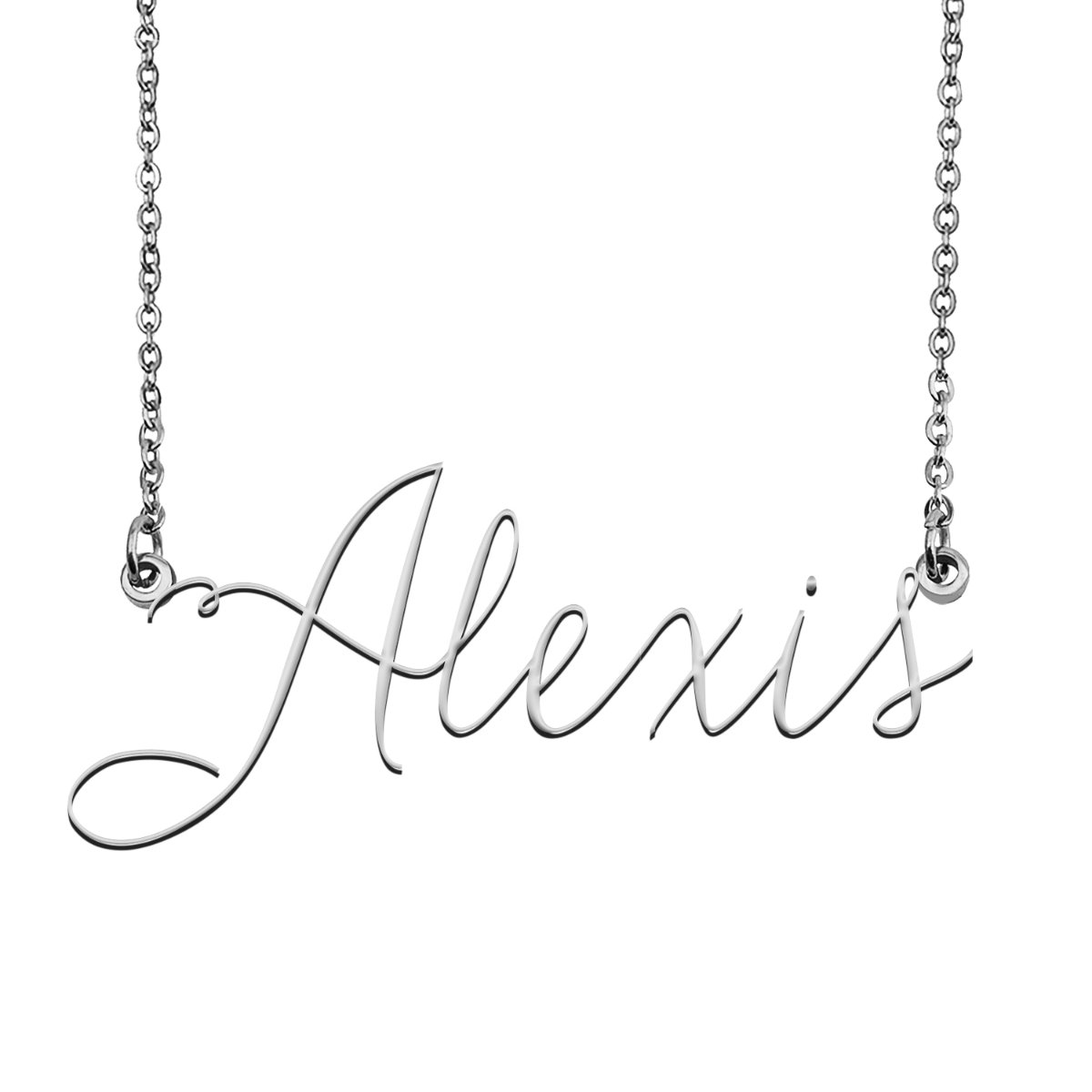 Alexis Name Necklace Custom Personalized Name Plate Jewelry for ...