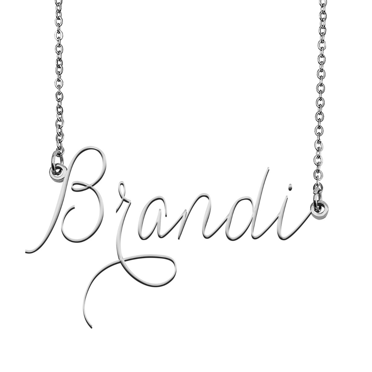 Brandi Name Necklace Custom Personalized Name Plate Jewelry for ...