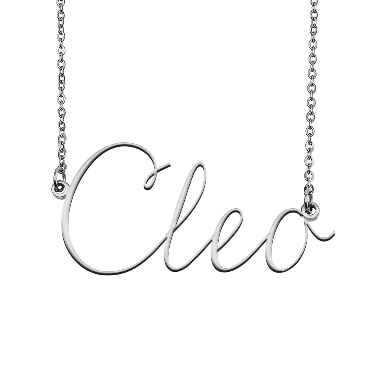 Cleo Name Necklace Custom Personalized Name Plate Jewelry for Birthday ...
