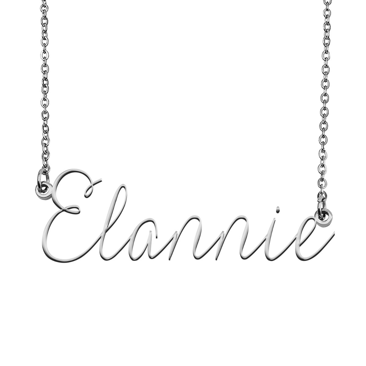 Elannie Name Necklace Custom Personalized Name Plate Jewelry for ...