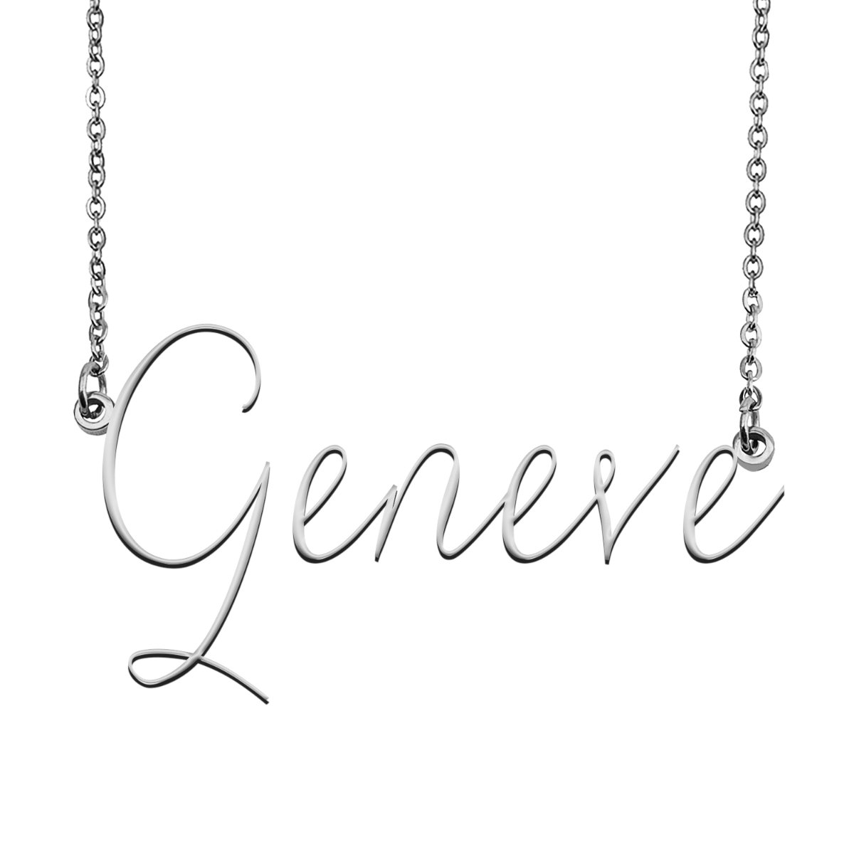 Geneve Name Necklace Custom Personalized Name Plate Jewelry For geneve-name-necklace-custom-personalized-name-plate-jewelry-for