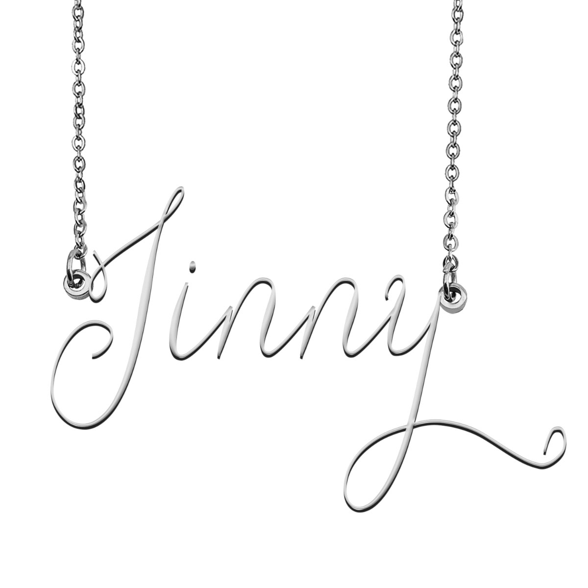 Jinny Name Necklace Custom Personalized Name Plate Jewelry for Birthday ...
