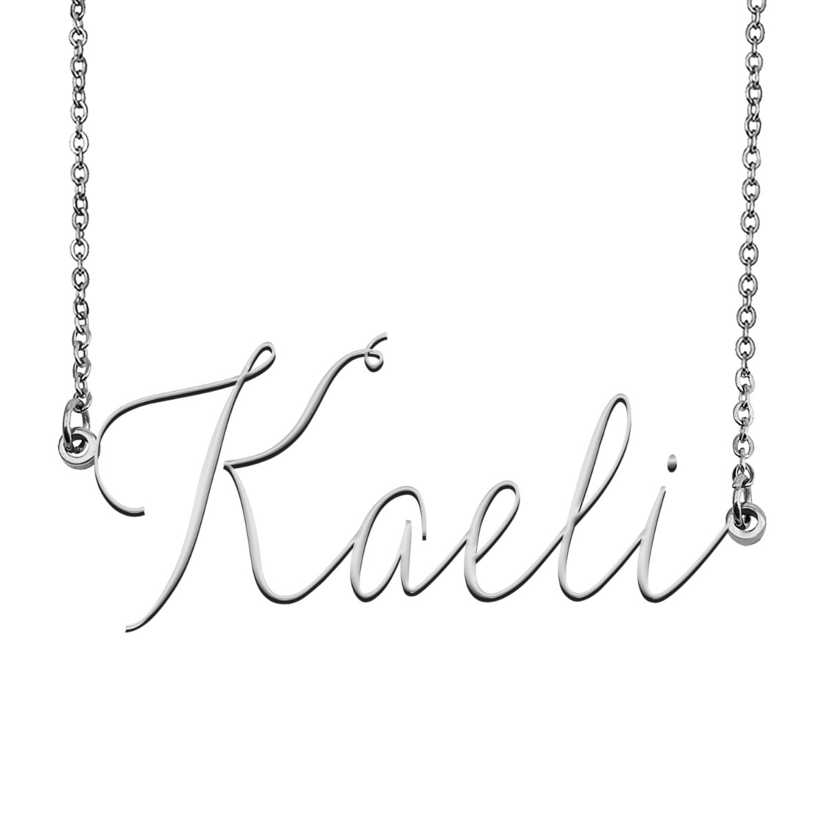 Kaeli Name Necklace Custom Personalized Name Plate Jewelry for Birthday ...