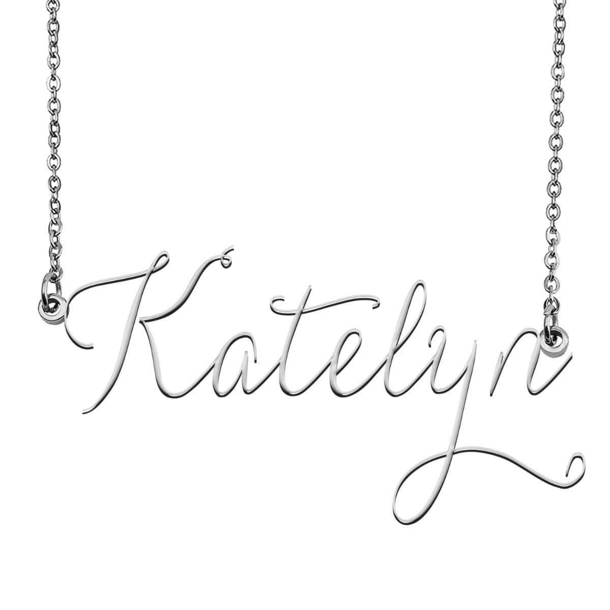 Katelyn Name Necklace Custom Personalized Name Plate Jewelry for ...