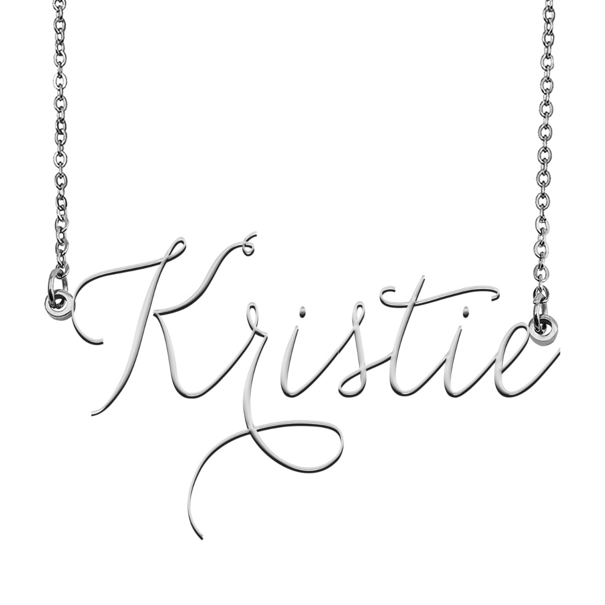 Kristie Name Necklace Custom Personalized Name Plate Jewelry for ...