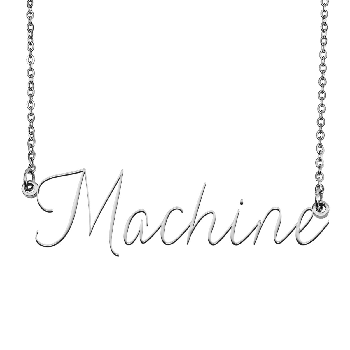 Machine Name Necklace Custom Personalized Name Plate Jewelry For machine-name-necklace-custom-personalized-name-plate-jewelry-for