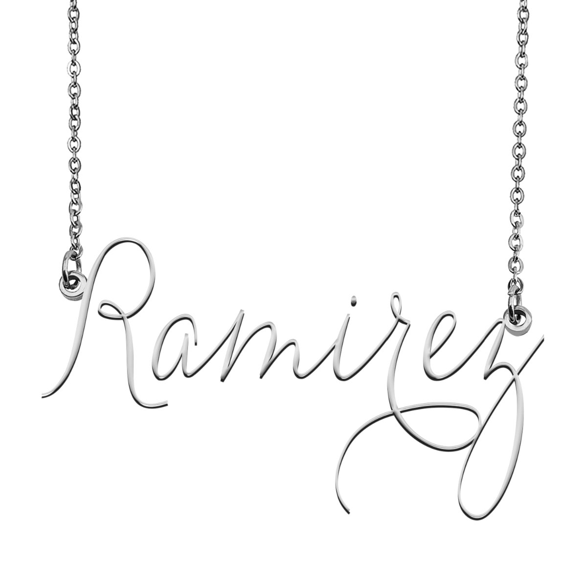 Ramirez Name Necklace Custom Personalized Name Plate Jewelry for ...