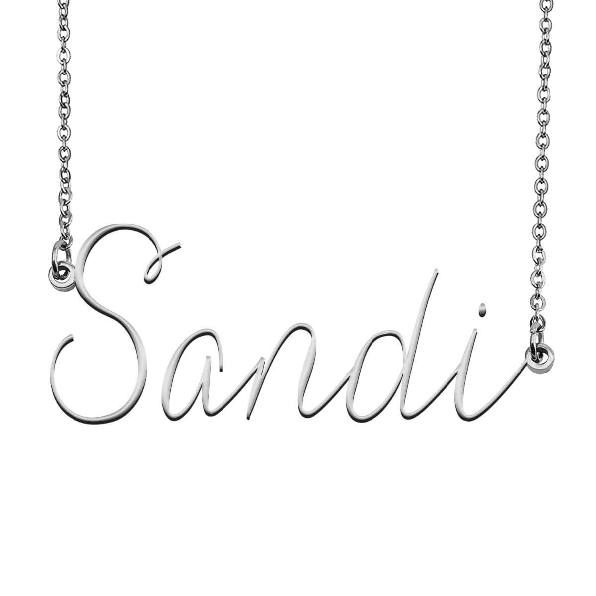 Sandi Name Necklace Custom Personalized Name Plate Jewelry for Birthday ...
